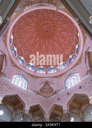 An ornate ceiling of the Islamic Center Mosque in Mataram Stock Photo ...