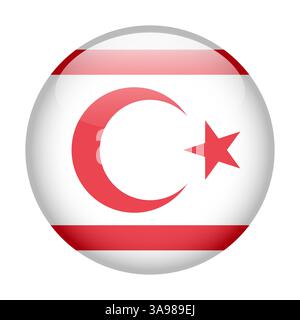 flag of Cyprus, button round glossy icon Stock Vector Image & Art - Alamy