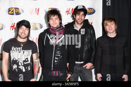 Boys Like Girls at the Z100 Jingle Ball in New York City, NY. 12/11 ...