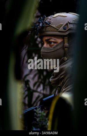 The 21st regiment d'infanterie de marine (21 RIMa) seen in action ...