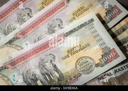 Nepal 1 One Rupee Bank Note Stock Photo - Alamy