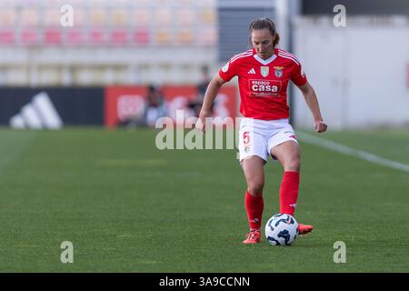 Marit Lund of SL Benfica in action during the UEFA Women's Champions ...