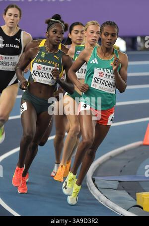 Prudence Sekgodiso of South Africa and Nigist Getachew of Ethiopia ...