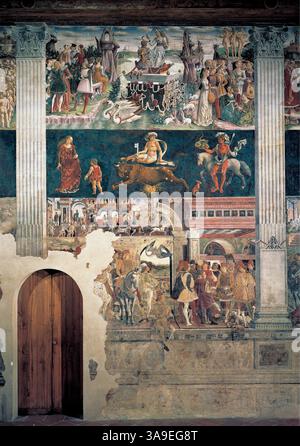 . Francesco del Cossa Allegory of April Fresco Palazzo Schifanoia ...