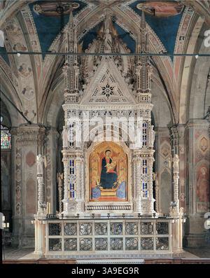 Andrea di Cione Orcagna's 'Madonna with Child, Angels and Saints' (1345 ...