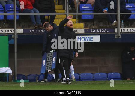 Barrow Manager Andy Whing during the Sky Bet League 2 match between ...