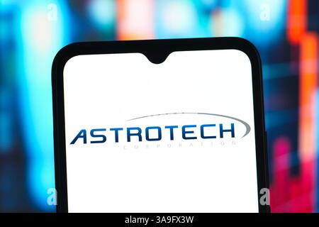 In this photo illustration, an Astrotech logo is seen displayed on a ...