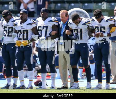 Los Angeles Chargers owner Dean Spanos before an NFL football game ...