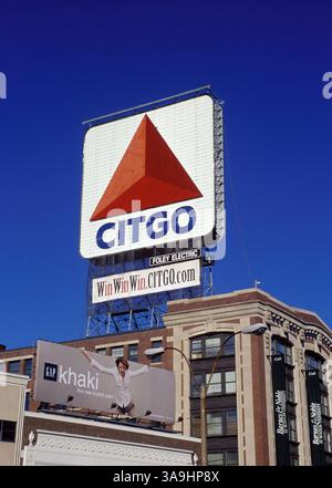 Feb 26, 2002; Boston, MA, USA; The famous Citgo sign in Boston's ...