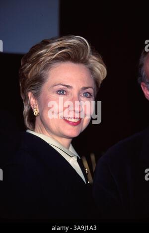 Mar 13, 2000; New York, NY, USA; Hillary Clinton at the reception for ...