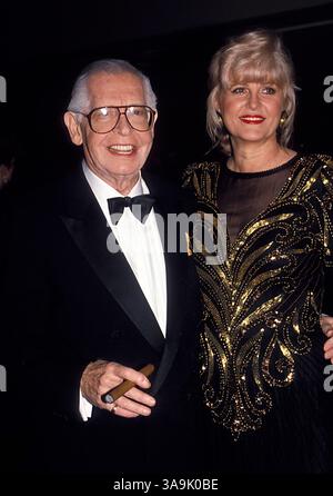 Milton Berle and wife Lorna 1992 Photo By John Barrett/PHOTOlink Stock ...