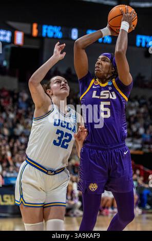 UCLA forward Angela Dugalic (32) shoots during an NCAA basketball game ...