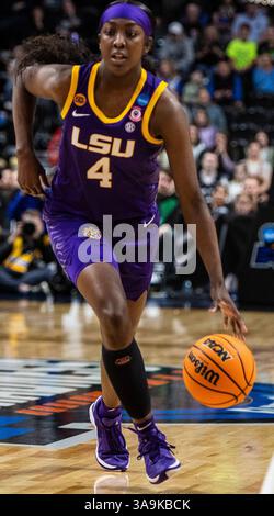 LSU guard Flau'jae Johnson (4) during pregame against Houston Christian ...