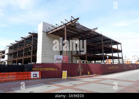 The construction stie of the Bloom Football Performance Center at the ...