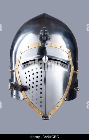Medieval Bascinet Helmet with Pig Face Visor Stock Photo - Alamy