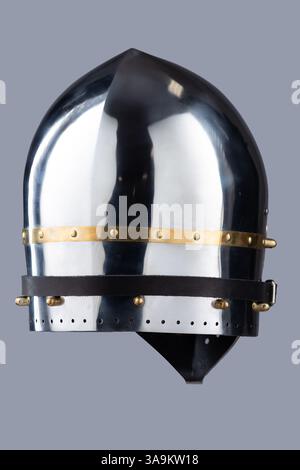 Steel Fencing Helmet with Lifting Visor Stock Photo - Alamy