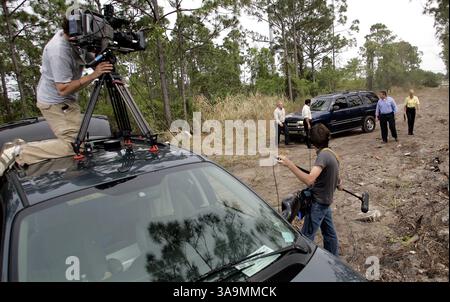 Cameraman THOMAS JACOBI, left, and soundman BENJAMIN SEAWARD, right ...