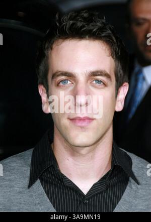 BJ Novak at the Los Premiere of "Blades Of Glory" held at the Mann's ...