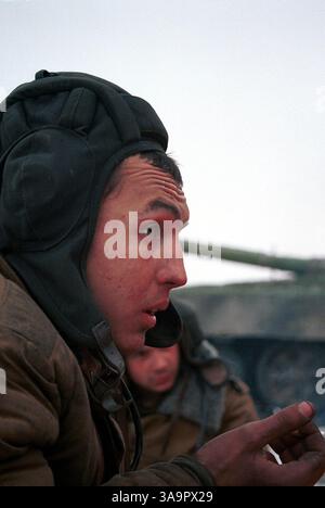 Jan 16, 2000; Gudermes, Chechnya, RUSSIA; Russian Troops Fight Chechen ...