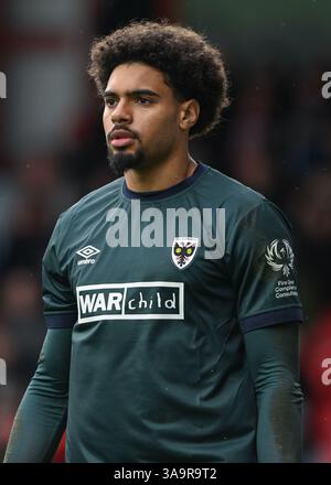 AFC Wimbledon goalkeeper Owen Goodman before the Sky Bet League Two ...