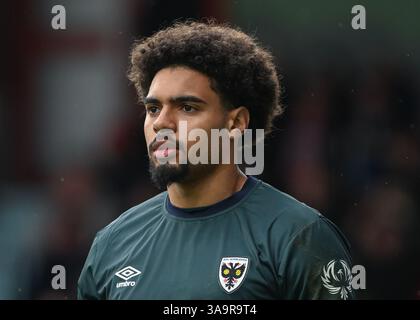 AFC Wimbledon goalkeeper Owen Goodman before the Sky Bet League Two ...