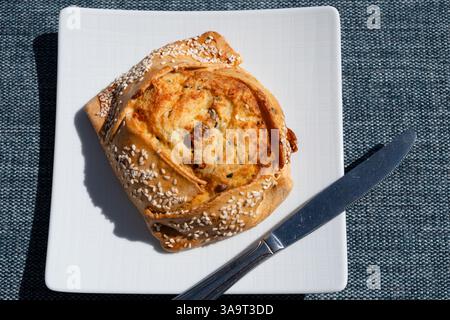 Cypriot easter cheese pastry, flaounes Stock Photo - Alamy