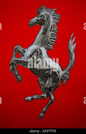 Ferrari logo. Formula One Testing, Day Two, Wednesday 29th January 2014 ...