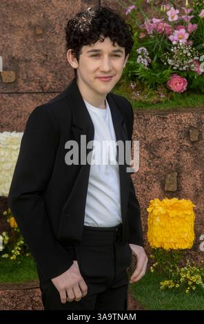 Sebastian Hansen attending the A Minecraft Movie film premiere at ...