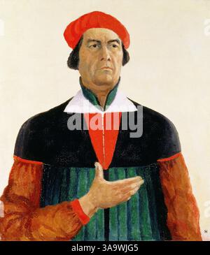 Kazimir Malevich - Suprematism Self Portrait Two Dimensions 1915 Stock ...