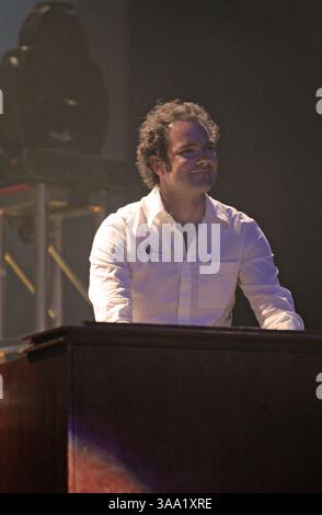 Brandon Bush of the rock group Train appears in concert at the Pechanga ...