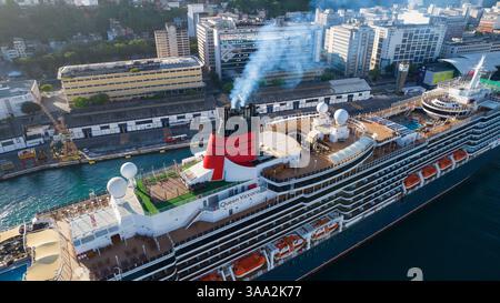 MS Queen Victoria cruiser ship with propulsion system for anchoring in ...