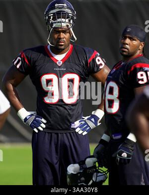 Houston Texans first round draft pick Derek Stingley Jr. (24) stretches ...