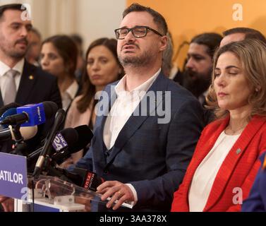 Bucharest, Romania. 31st Mar, 2025: Dan Tanasa, deputy for the Alliance ...