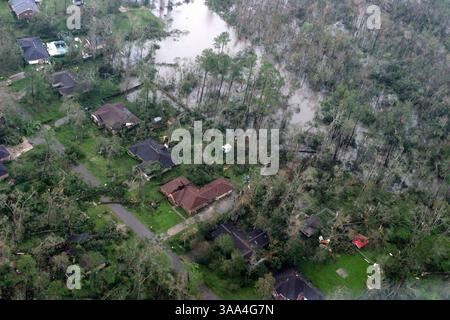 Sep 24, 2005; Houston, TX, USA; Aerial view of the state of Texas ...