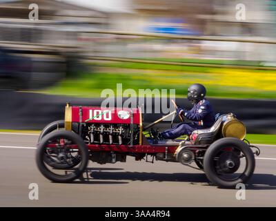 1911 KRIT 100hp Edwardian racing car, 82 Members Meeting testing ...