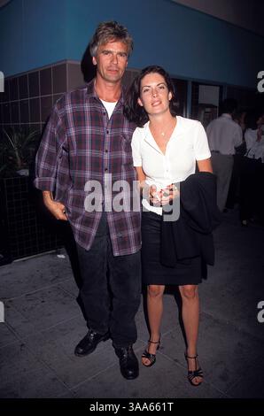 Jul 31, 1995; Los Angeles, CA, USA; Actress LARA FLYNN BOYLE and actor ...