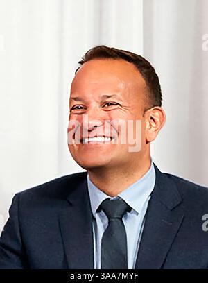 Former Taoiseach Leo Varadkar in conversation with Rev Karen Sethuraman ...