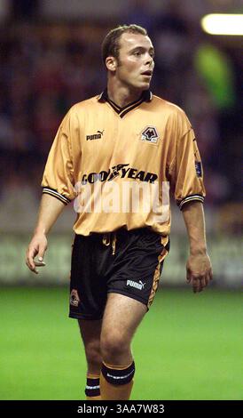 Wolves footballer Mark Jones. Wolverhampton Wanderers v Liverpool 1997 ...