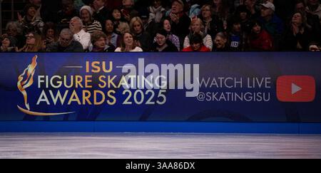 Boston,. MA. March 28, 2025. Mikhail Shaidorov in the Men's Free Skate ...