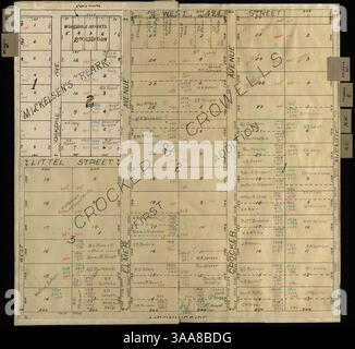 An assessment map of Morningside village from 1938-1939 showing six ...