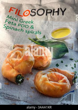 Mini Spinach Pie Stock Photo - Alamy