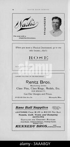 The South High Yearbook of 1907 records the academic, athletic, and ...