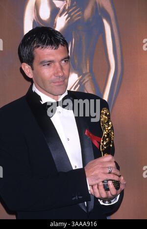 Apr 11, 1999; Los Angeles, CA, USA; Antonio Banderas at the ALMA Awards ...