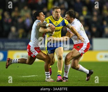 ST. HELENS, ENGLAND - 28 MARCH 2025: Dayon Sambou of St. Helens ...