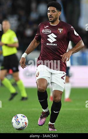 Saul Coco of Torino FC in action during the Serie A football match ...