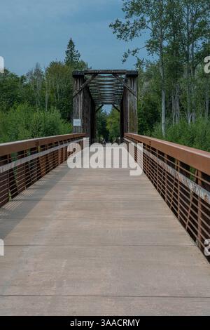 Railroad Bridge Park in Sequim, WA Stock Photo - Alamy