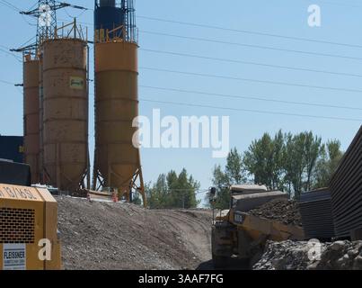 a bulk material silo for storing sand in construction industry a bulk ...