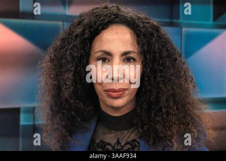 hart aber fair aus Köln am 27. Oktober 2025 Die Rente. Von links nach ...