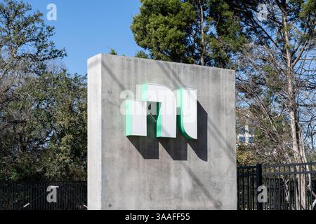 A logo sign outside of the headquarters of software maker Vertex, Inc ...