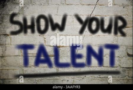 Hand writing sign Talent Show. Business concept Competition of ...